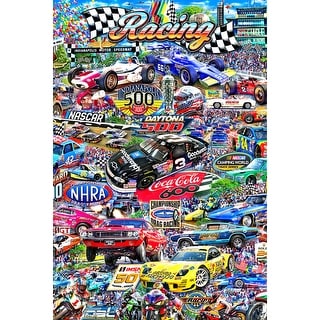 Old School Racing - Michael Fishel Regular Unframed Art Poster - Paper ...