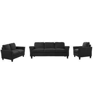 3 Piece Comfy Living Room Sofa Sets, Loveseat and Armchair Sets - Bed ...
