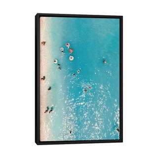 iCanvas "People Swimming in the Ocean IV" by Radu Bercan Framed - Bed ...