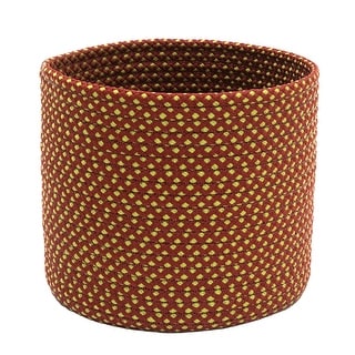 12" Braided Diamond Weave Christmas Storage Basket - Bed Bath & Beyond ...