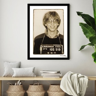 Bill Gates 1977 Mugshot Photos - 14x18 Framed Print - Black - Bed Bath ...