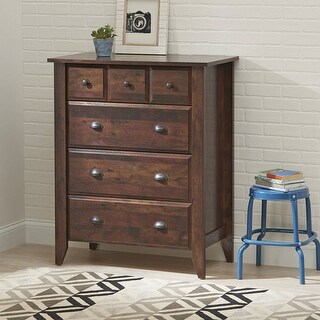 Leighton 4-Drawer Dresser, Rustic Cherry Finish - Bed Bath & Beyond ...
