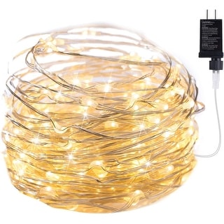 100 LED Plug-in Outdoor String Lights with 8 Modes - Bed Bath & Beyond ...