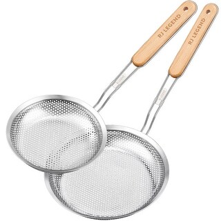 Stainless Steel Micro-Perforated Skimmer Strainer, Pasta Noodle Net ...