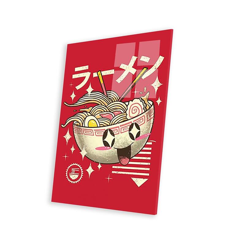 Kawaii Ramen Print On Acrylic Glass by Vincent Trinidad - Overstock ...