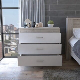 (Preferred Choice Furniture) 3-Drawer Dresser White, Suitable for ...