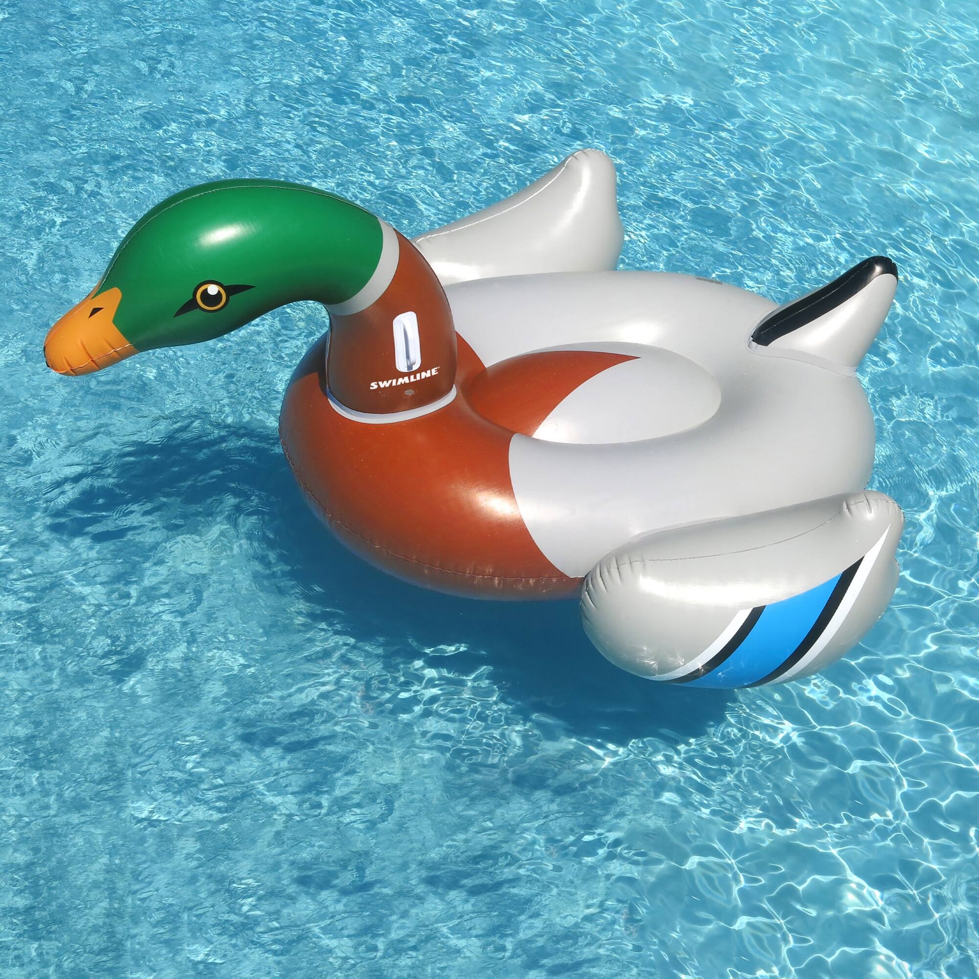 88" Inflatable Giant Mallard Decoy Duck Swimming Pool Float - On Sale ...