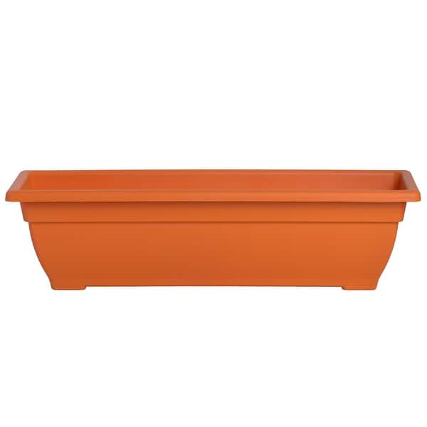 Rectangle Planter Box, 24 Inch Indoor/Outdoor Rectangular Planter ...