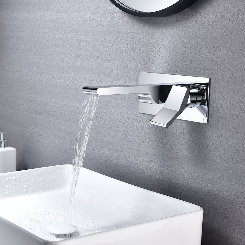 Chrome Single Handle Bathroom Sink Faucet One Hole Deck Mount with pop ...