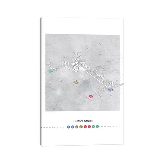 iCanvas "Fulton Street Station 3D Map Poster - Manhattan" by Project ...