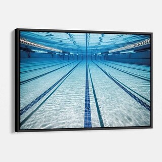 Blue Swimming Pool Wall Art Canvas 9073 - Bed Bath & Beyond - 39913477