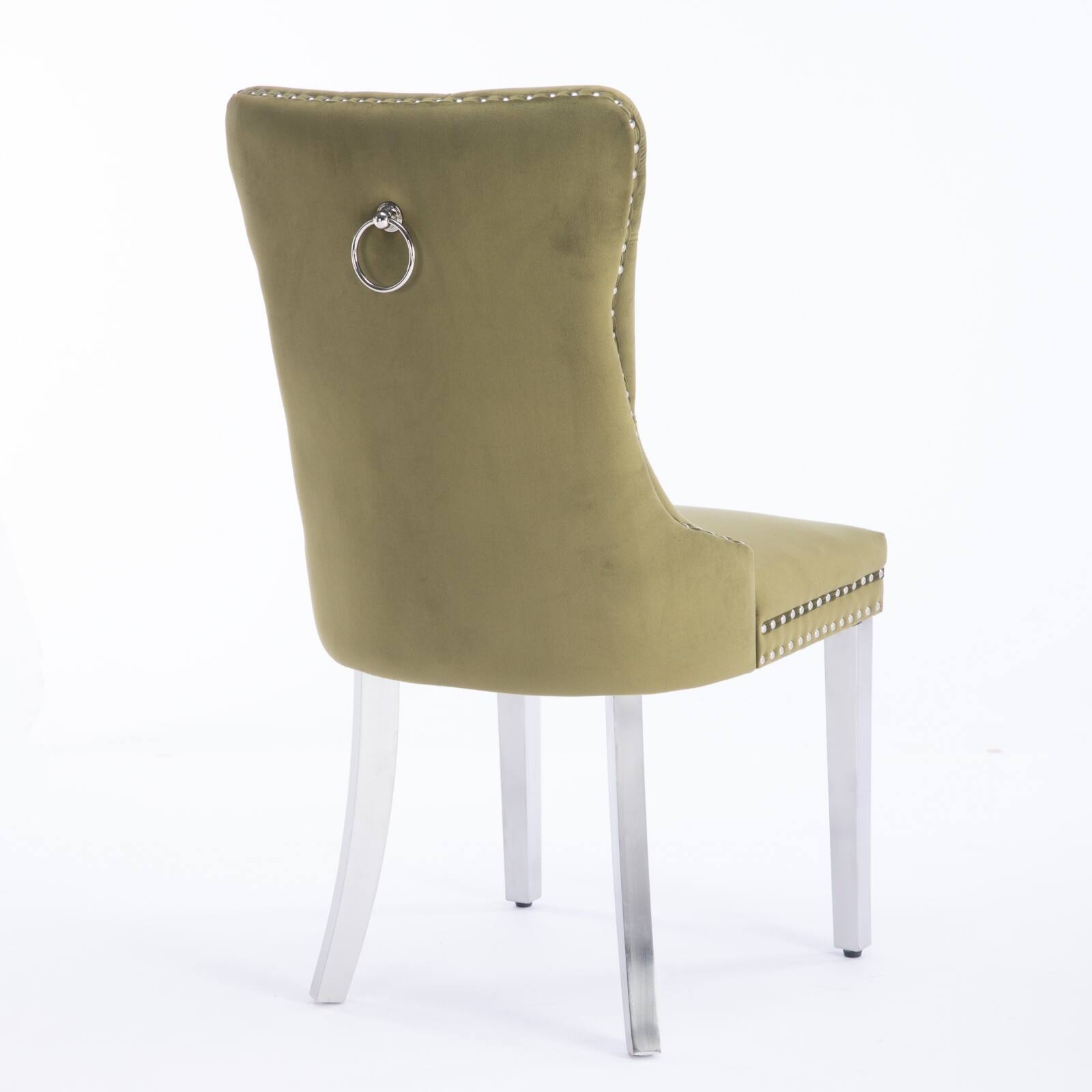 High End Tufted Solid Wood Contemporary Velvet Upholstered Dining Chair