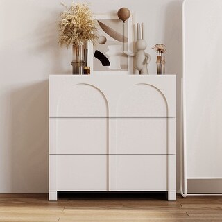 Rubber Wood Structure Three-Drawer Chest - Bed Bath & Beyond - 37841248