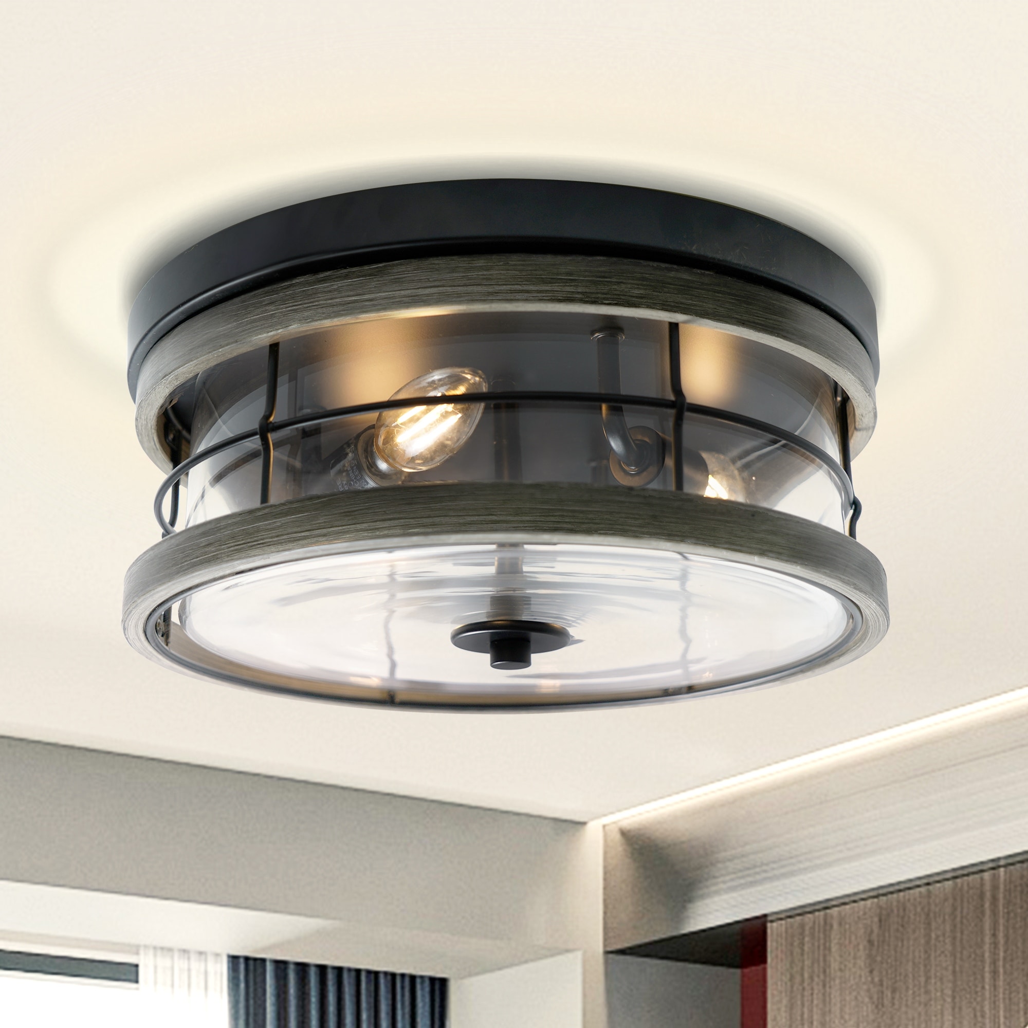 Bohemian & Eclectic Flush Mount Ceiling Lights - Bed Bath & Beyond