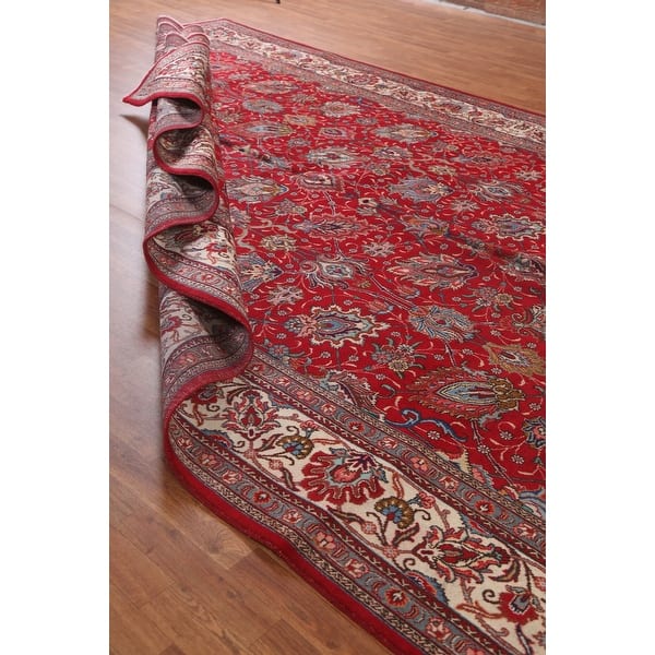 large red wool rug