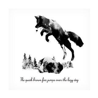 Robert Farkas 'Quick Brown Animal' Canvas Art - Bed Bath & Beyond ...