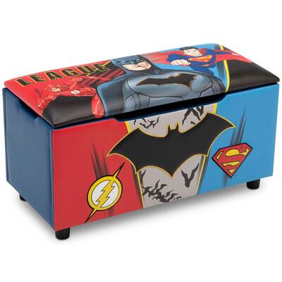 DC Comics Justice League Upholstered Storage Bench for Kids by Delta ...