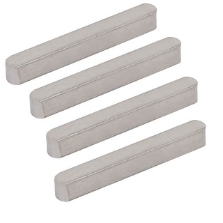 25mmx3mmx3mm 304 Stainless Steel Key Stock Keystock Silver Tone 4pcs ...