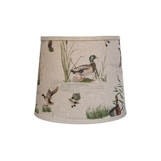 27" Black Candlestick Table Lamp With Ivory Duck Shade - Bed Bath ...