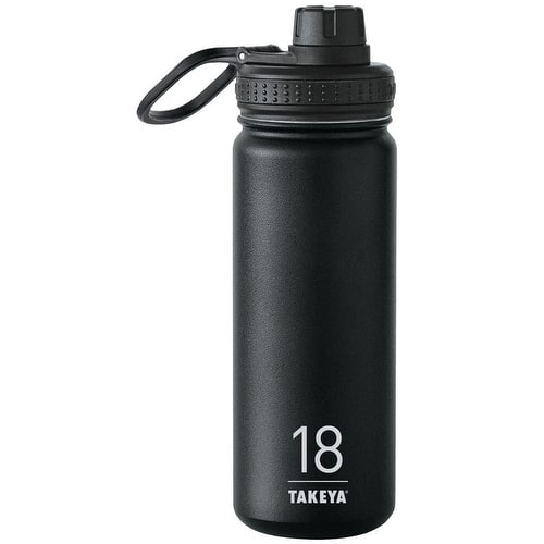 Takeya 50001 ThermoFlask Double Wall Insulated Water Bottle, Asphalt ...