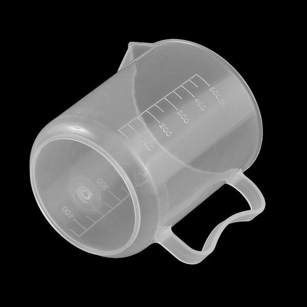 500mL Laboratory Experiment Plastic Water Volume Graduated Measuring ...