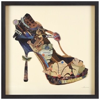 Empire Art "High Heeled" Alex Zeng's dimensional collage, under glass ...