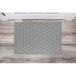 TRIANGULAR PRISM GREY Indoor Door Mat By Kavka Designs - Bed Bath ...