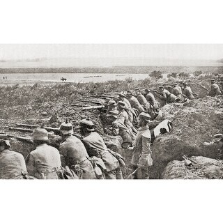 Entrenched German Soldiers Await The Arrival Of The Belgians During ...