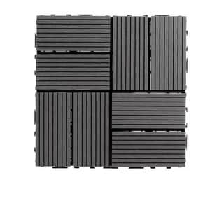 Wood Plastic Composite Deck Tiles Set of 20pcs, Composite Decking ...