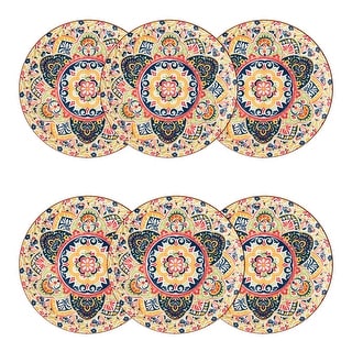 10 Strawberry Street Fiesta Bloom Dinnerware, Set of 6 - Bed Bath ...