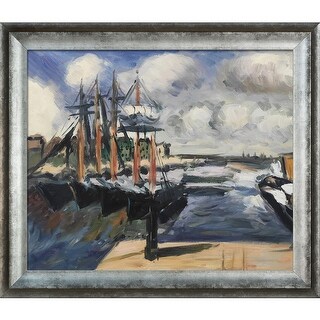 Four Boats Side by Side in the Marseilles Harbor Art by Henri Matisse ...