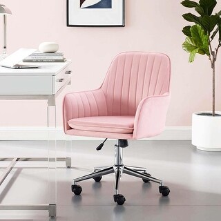 Velvet Desk Chair, Ergonomic Computer Task Chair, Accent Reception ...