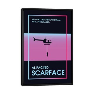 iCanvas "Scarface Retro Style Poster" by Popate Framed - Bed Bath ...