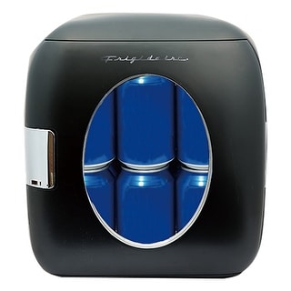 Portable Retro 12-Can Mini Cooler, EFMIS462, Black - Bed Bath & Beyond ...