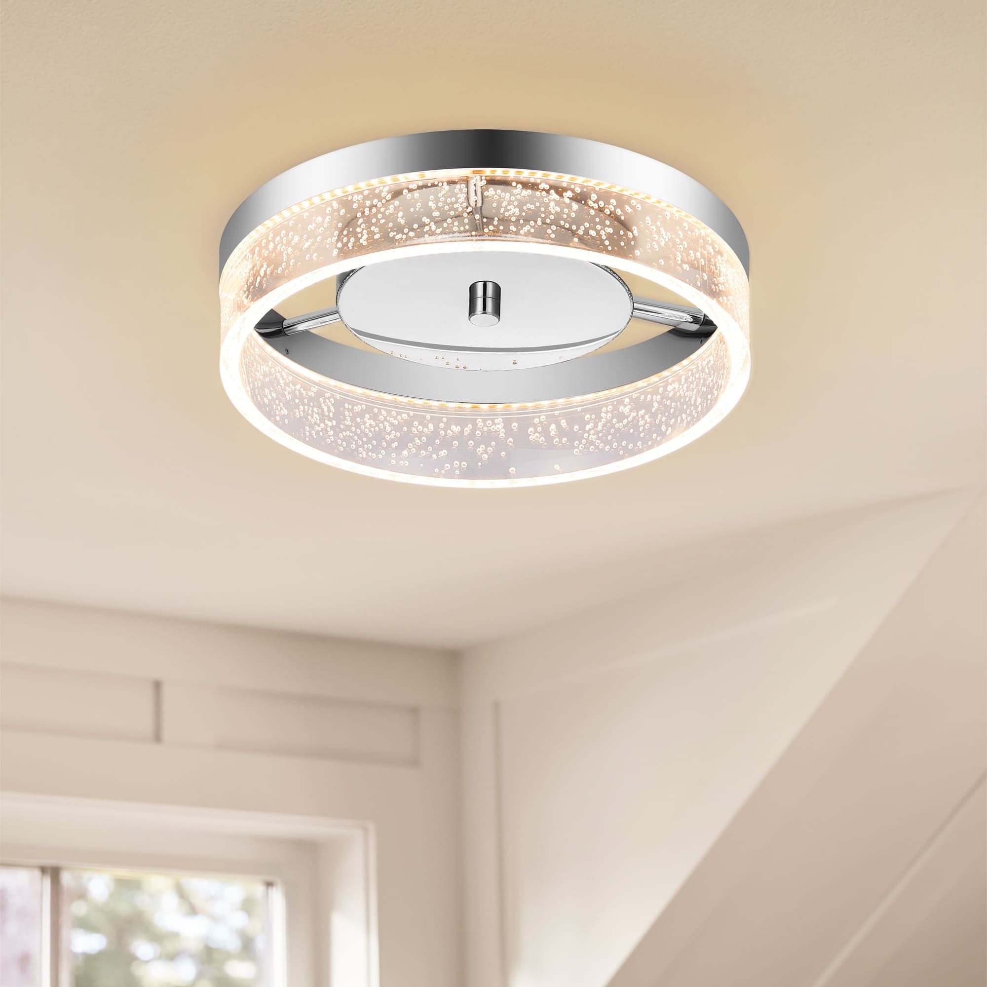 Dimmable Metal LED Ceiling Light Flush Mount 3000K Warm White - On Sale ...