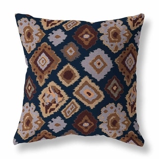 Ikat Diamond Indoor/Outdoor Pillow 16x16 - Bed Bath & Beyond - 42778678