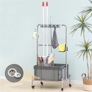 Movable Mop Rack Cleaning Tool Cart - Bed Bath & Beyond - 40165830