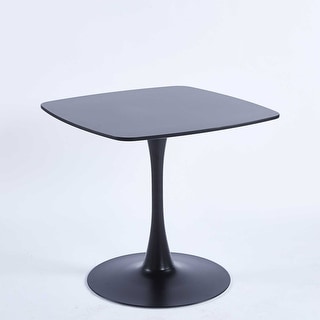 31 in. MDF Dining Table with Metal Legs - 31.5'' x 31.5'' x 28.74 ...