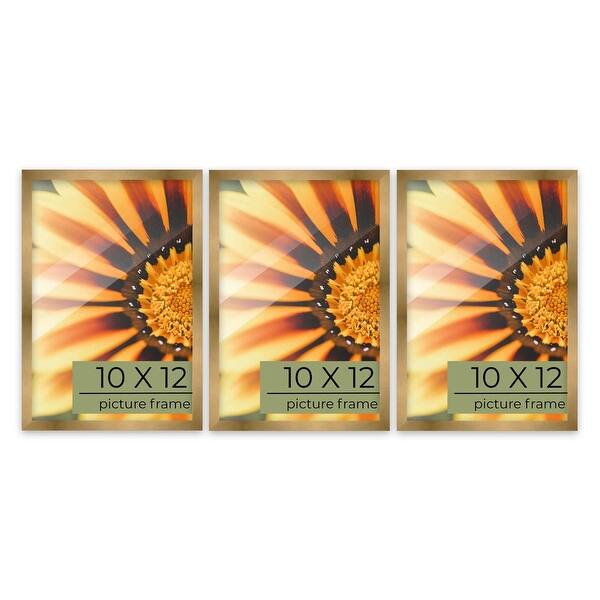 10x12 Picture Frame Set of 3 Bronze Wood Picture Frames for Gallery ...
