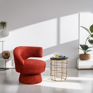 360 Degree Swivel Cuddle Barrel Accent Chairs, Round Armchairs with ...