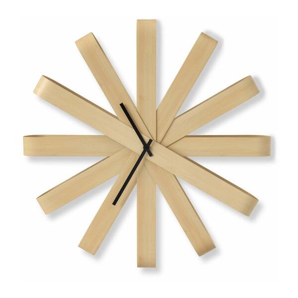 Umbra Ribbonwood Wall Clock ,Umbra Picket Rail Hook (Aged-Walnut) - Bed ...