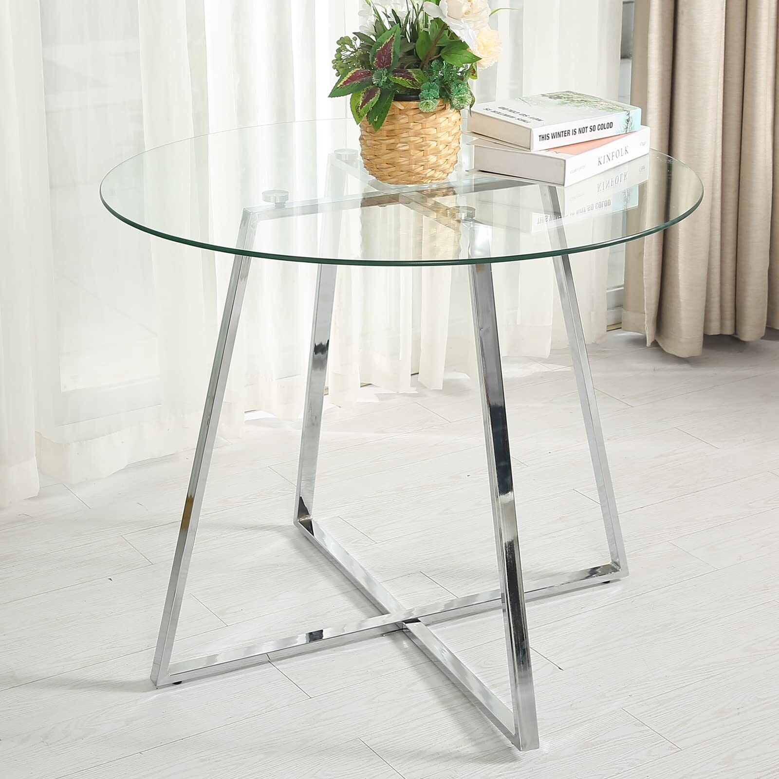 Round Glass Dining Table - Modern Dining Room Table - Bed Bath & Beyond ...