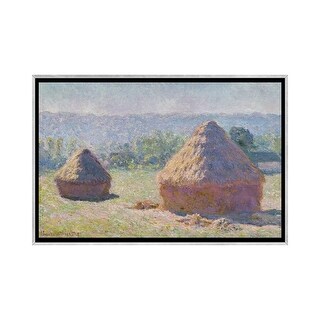 iCanvas "Grainstacks at the end of the Summer, Morning effect, 1891 ...