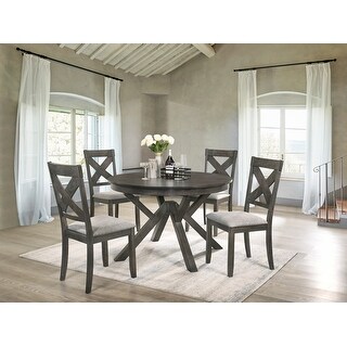New Classic Furniture Fulton Rustic Brown 5-piece Dining Set - Bed Bath ...
