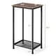 2-Tier Industrial Side End Accent Telephone Table - 15.5" x 12" x 28.5 ...