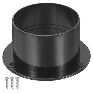 Duct Connector Flange ABS Pipe Exhaust Duct Mounting Plate with Screws ...