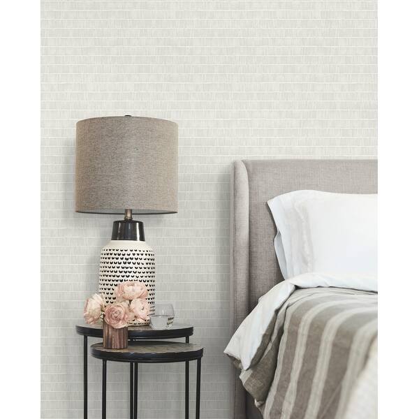 Inspired by Color Horizontal Hash Marks Grey Wallpaper - Bed Bath ...