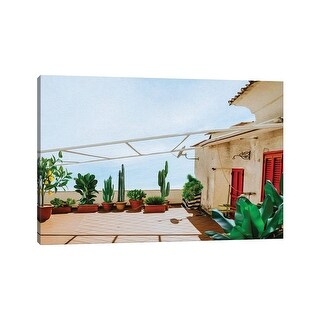 iCanvas "Terrace Of An Old Villa With Cacti" by Ievgeniia Bidiuk Canvas ...