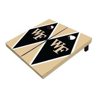 Wake Forest Demon Deacons Black And Gold Matching Diamond Cornhole ...