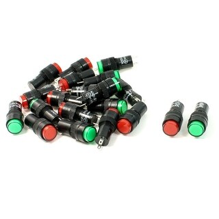20 Pcs AC 220V Red Green Round Cap Indicator Light Pilot Lamp - Red ...